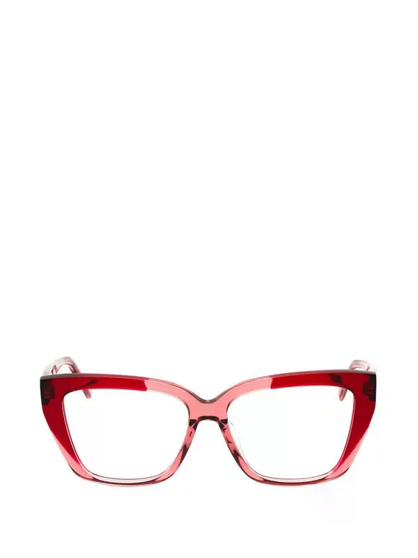 FERRAGAMO Cat-eye Full Rim Glasses - Red