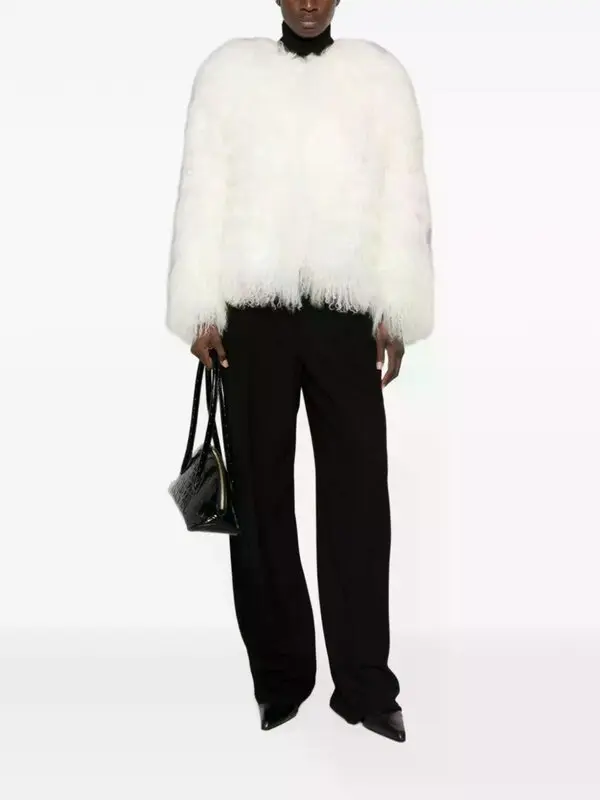 Ermanno Scervino Round-neck Faux-fur Jacket