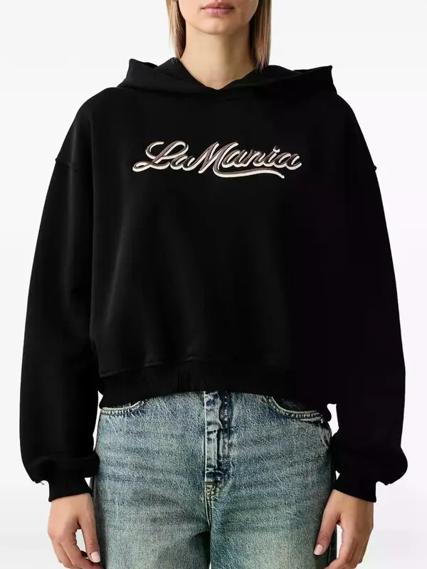 LA MANIA Luma Logo-embroidered Hoodie