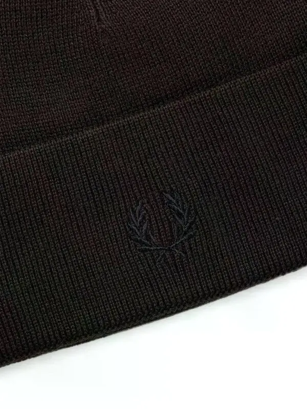 Fred Perry Embroidered-logo Beanie Hat