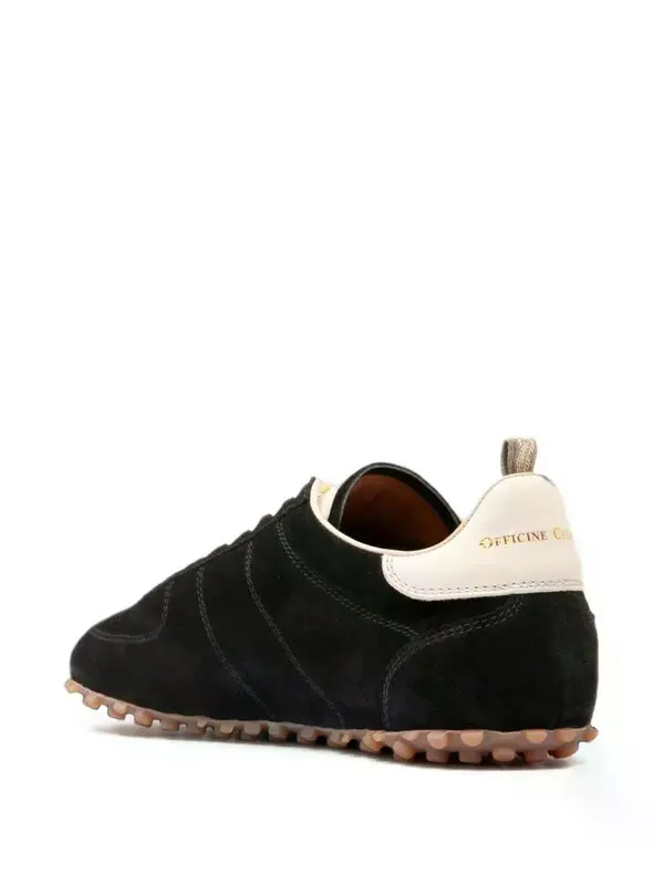 Officine Creative Repertoire Calf Suede Sneakers - Black