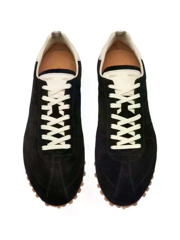 Officine Creative Repertoire Calf Suede Sneakers - Black