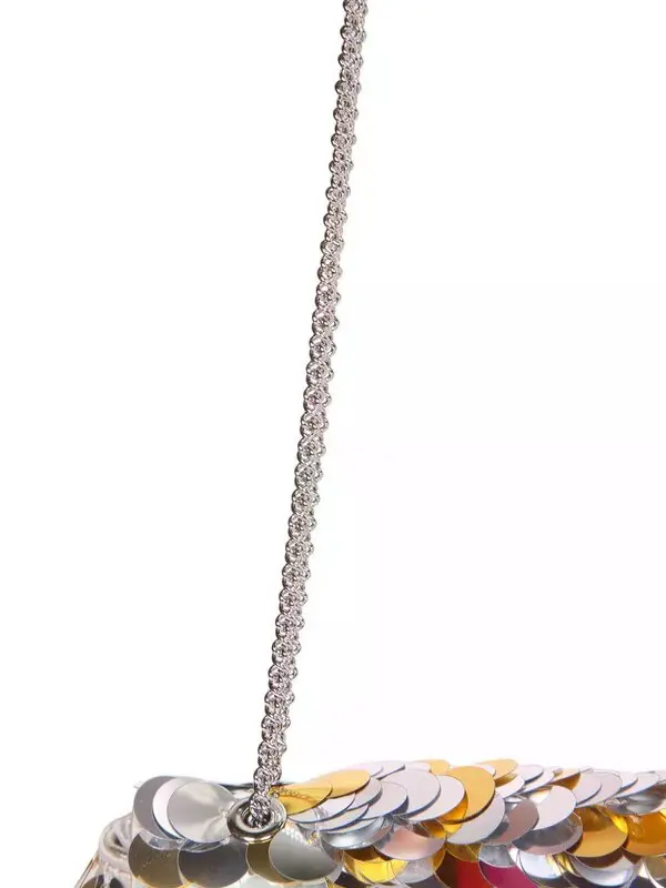 Rabanne Sequin-embellished Chain-strap Shoulder Bag - Silver