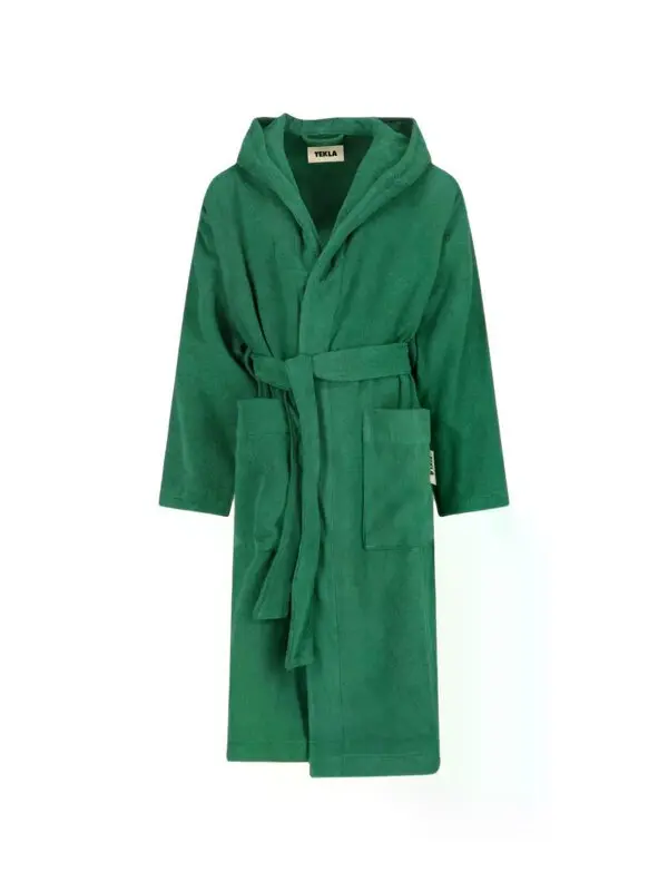 TEKLA Hooded Belted Bathrobe