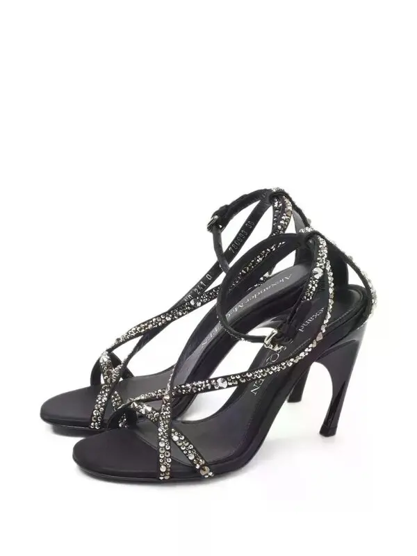 Alexander McQueen Twisted Armadillo Embellished Sandals