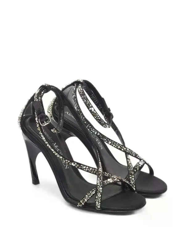 Alexander McQueen Twisted Armadillo Embellished Sandals