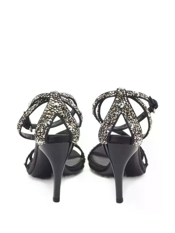 Alexander McQueen Twisted Armadillo Embellished Sandals