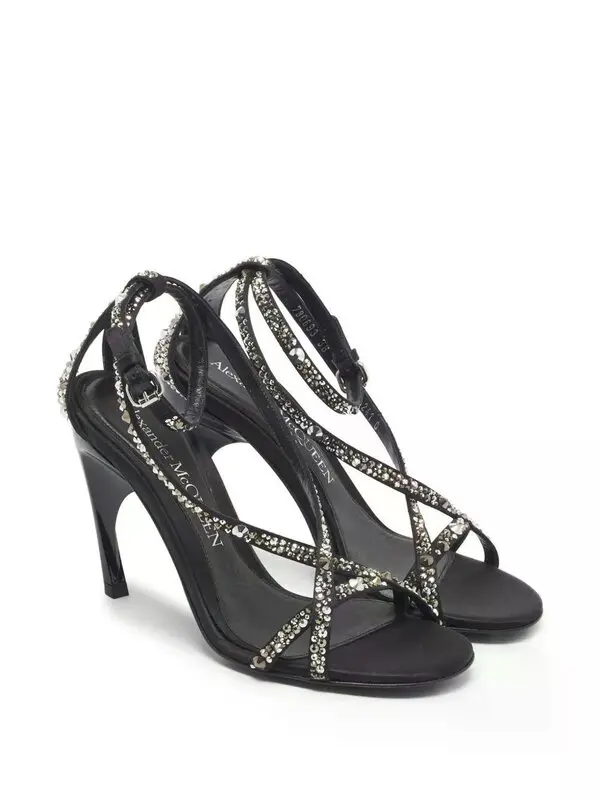 Alexander McQueen Twisted Armadillo Embellished Sandals