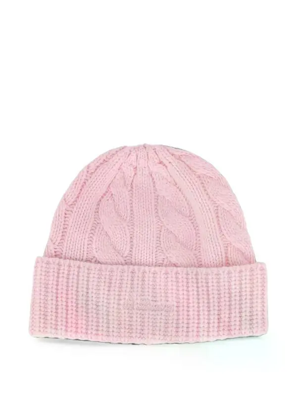 MC2 SAINT BARTH Moss Cable-knit Beanie Hat - Pink
