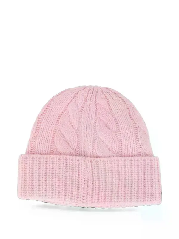 MC2 SAINT BARTH Moss Cable-knit Beanie Hat - Pink