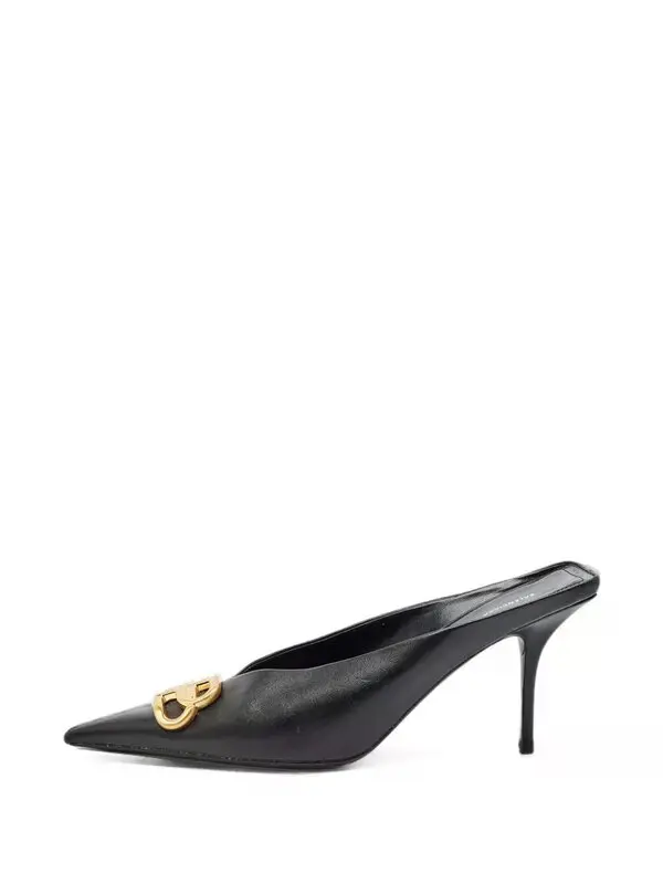 Balenciaga Knife Bb Mules - Black