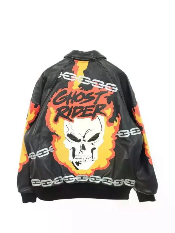 Supreme 2020s X Vanson Ghost Rider Leather Jacket