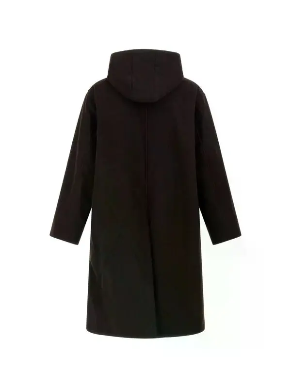 Yohji Yamamoto Flannel Toggle-fastening Duffle Coat