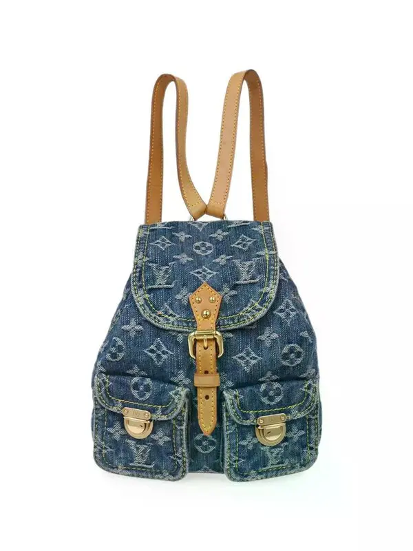 LOUIS VUITTON 2006 Monogram Denim Sac A Dos Pm Backpack