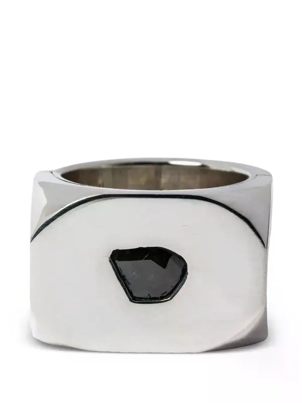 PARTS OF FOUR Sistema Sterling Diamond Ring - Silver