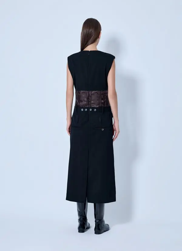 Marni Sleeveless Dress With Contrast Waist Panel