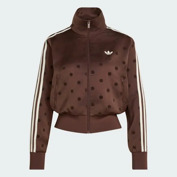 Adidas Satin Polka Dots Tt Track Top - Auburn