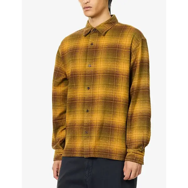 A.PRESSE Vintage Check Flannel Silk Twill Shirt