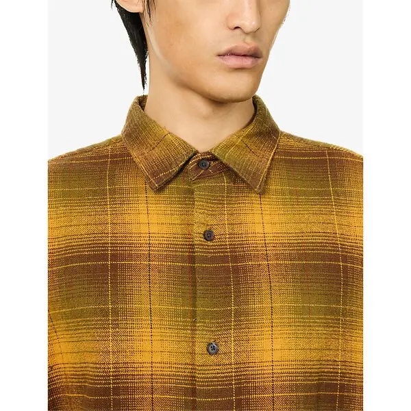 A.PRESSE Vintage Check Flannel Silk Twill Shirt