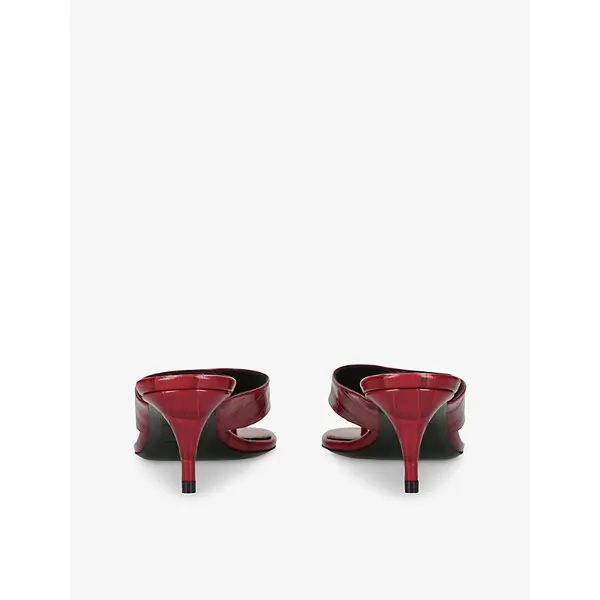 AZZEDINE ALAIA Infra 55 Leather Heeled Sandals