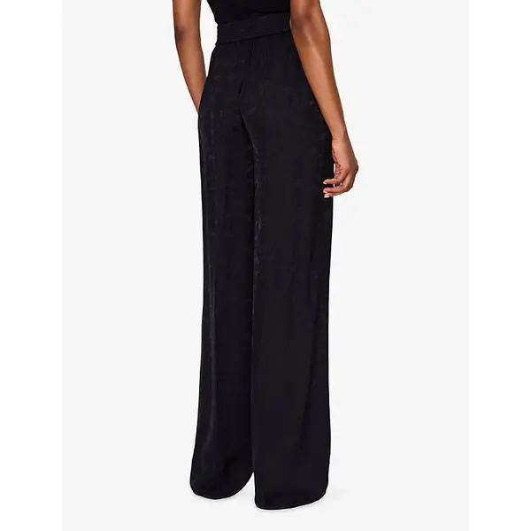 JOSEPH Cara Wide-leg Mid-rise Woven Trousers