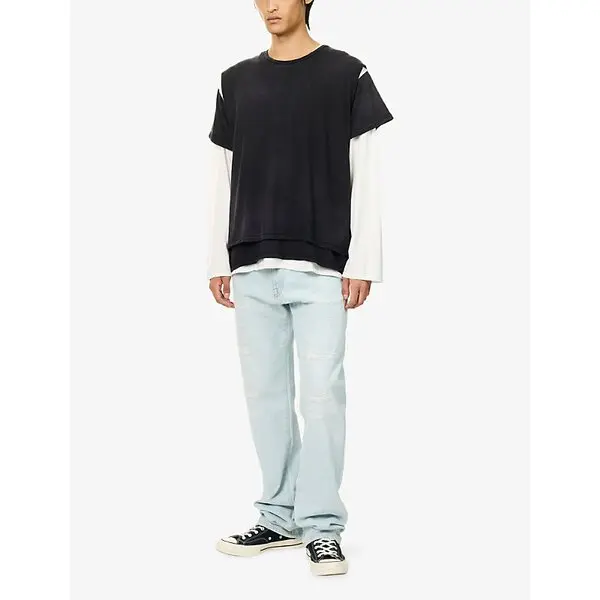 FOUND Triple Layer Long-sleeve Cotton-blend T-shirt