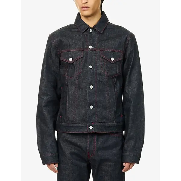 Acne Studios Re-edition Distressed Denim Jacket Xxl/xxxl
