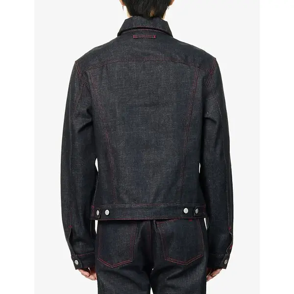 Acne Studios Re-edition Distressed Denim Jacket Xxl/xxxl