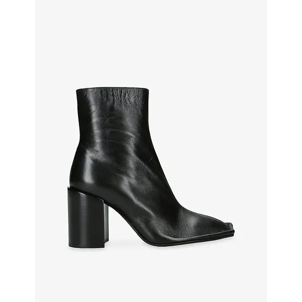 MAISON MARGIELA Piped-trim Leather Ankle Boots