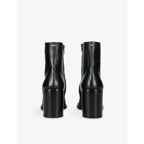 MAISON MARGIELA Piped-trim Leather Ankle Boots