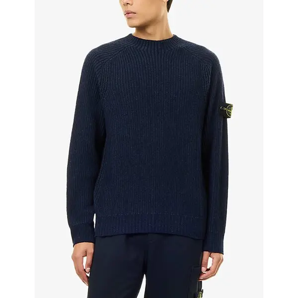 Stone Island Reversible Crewneck Wool Cashmere Jumper