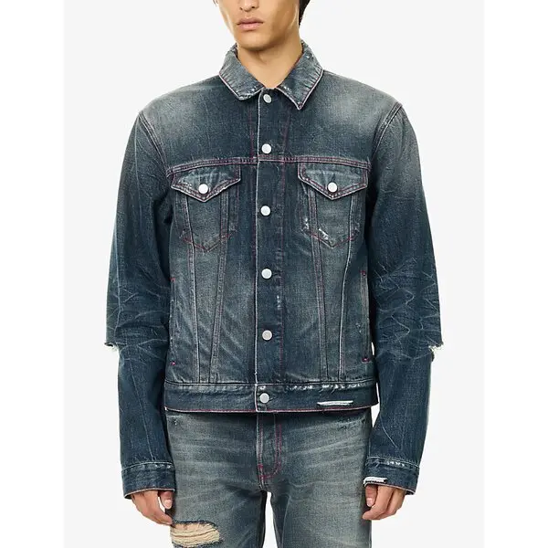 Acne Studios Re-edition Distressed Denim Jacket