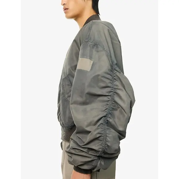 Rick Owens Secchia Flight Nylon Bomber Jacket