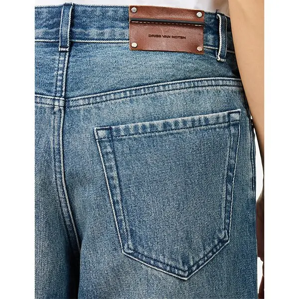 Dries Van Noten Peyter Straight-leg Cotton Denim Jeans