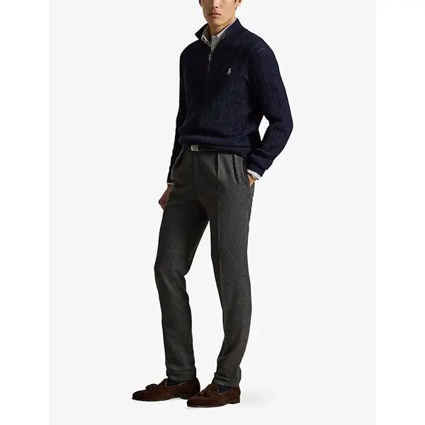 Polo Ralph Lauren Half-zip Cable-knit Cotton Jumper
