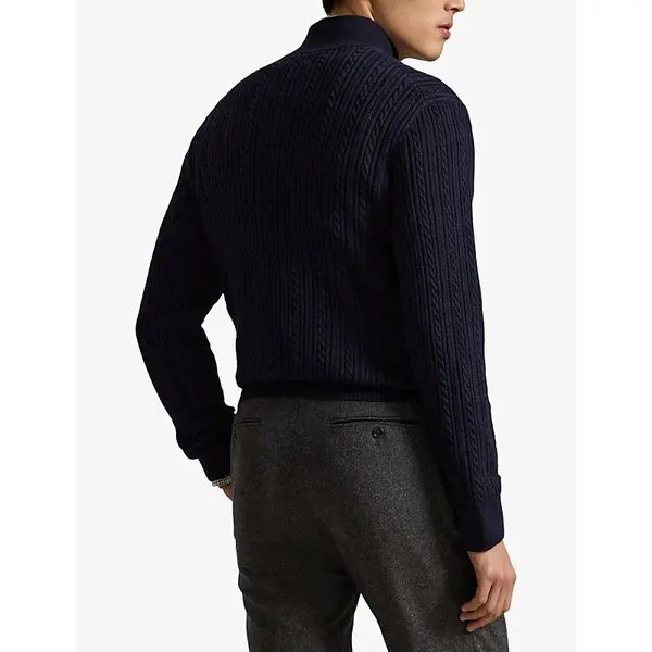 Polo Ralph Lauren Half-zip Cable-knit Cotton Jumper