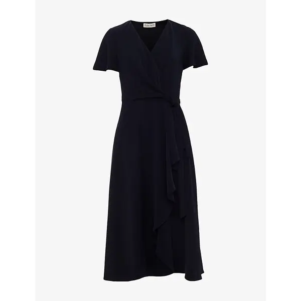 PHASE EIGHT Julissa Wrap-front Woven Midi Dress