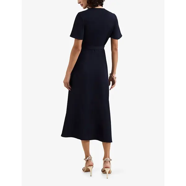 PHASE EIGHT Julissa Wrap-front Woven Midi Dress