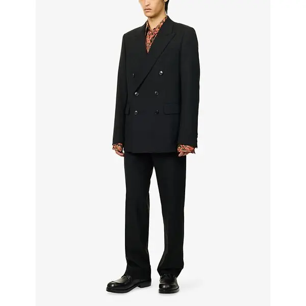 Dries Van Noten Barry Double-breasted Wool Blazer