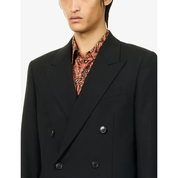 Dries Van Noten Barry Double-breasted Wool Blazer