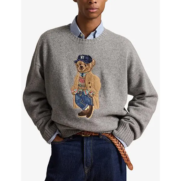 Polo Ralph Lauren Bear Crew Neck Wool Knit Jumper