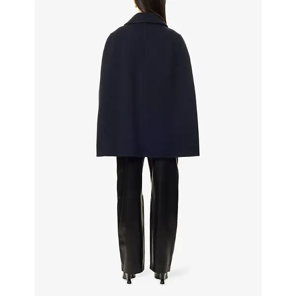 Bottega Veneta Intrecciato Wool And Cashmere Cape