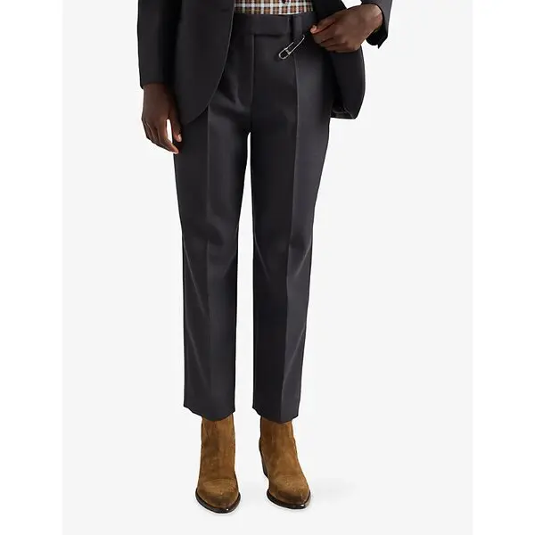 Prada Straight-leg Pin Wool Trousers