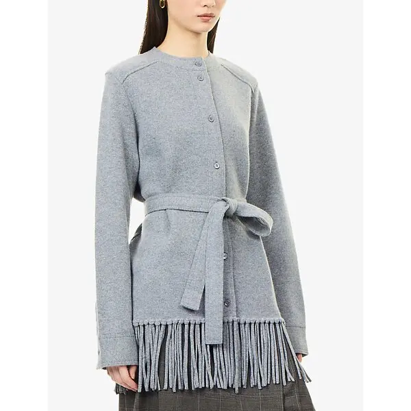 TWP Thea Fringed Cashmere Cardigan