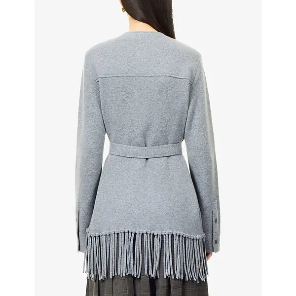 TWP Thea Fringed Cashmere Cardigan