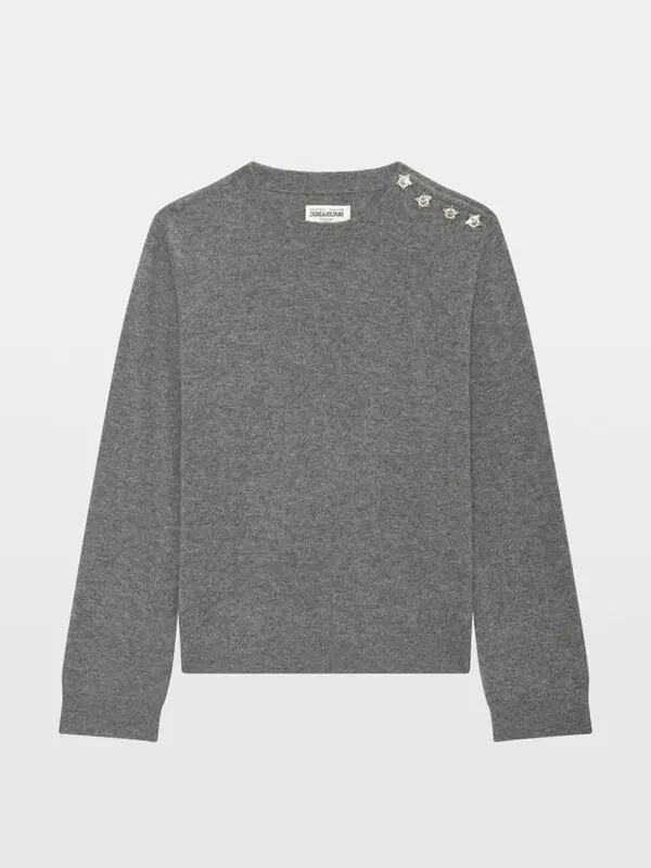 Zadig&Voltaire Cara Sweater 100% Cashmere - Medium Grey