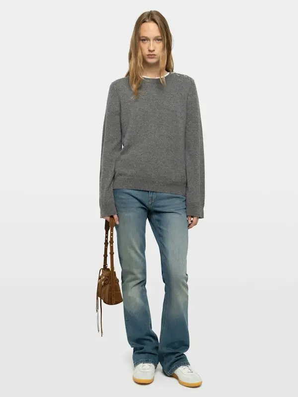 Zadig&Voltaire Cara Sweater 100% Cashmere - Medium Grey