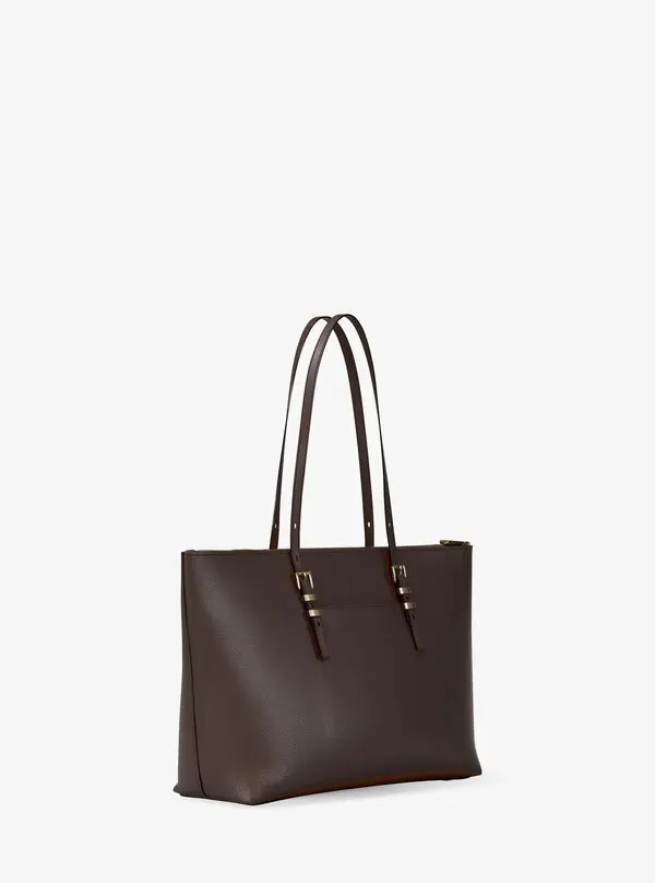 Michael Kors Quinn Large Pebbled Leather Tote Bag In By