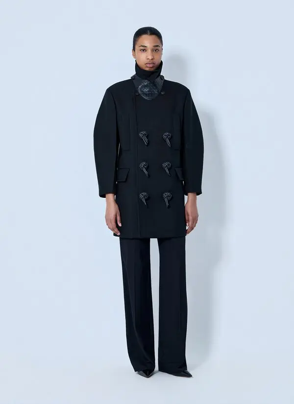 Bottega Veneta Double-breasted Coat With Knot Details