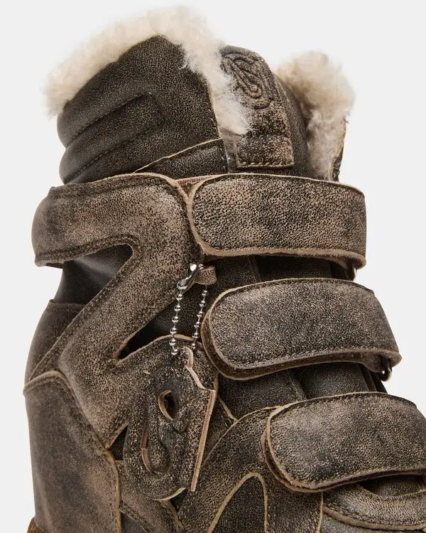 Steve Madden Mavis Faux Fur Sneakers